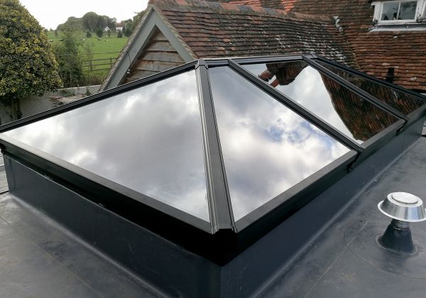 New roof lantern for single storey flat roof extension | Exact ...