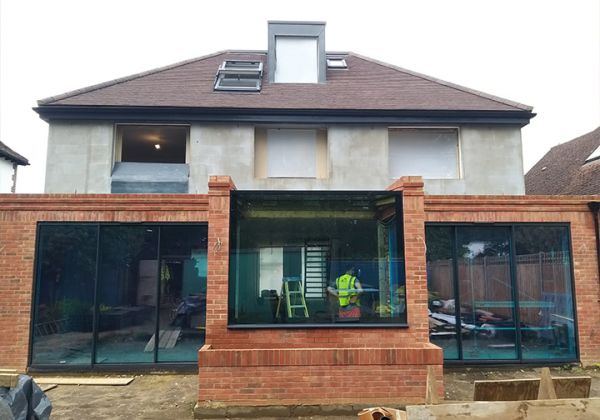 Pure Glass Eaves in Weybridge remodel | Exact Architectural Glazing
